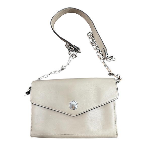 rag & bone | Bags | Rag Bone Atlas Leather Cream Color Small Cross Body ...